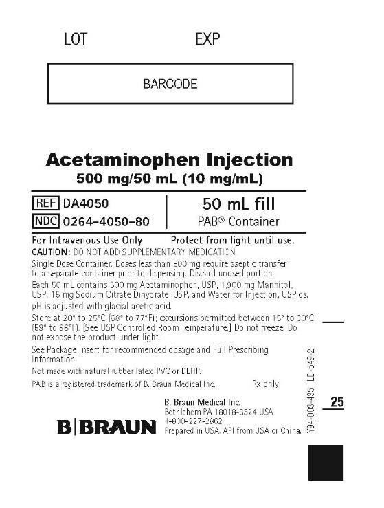 Rx Item-Acetaminophen 500Mg/50Ml P-B 24X50 By B.Braun