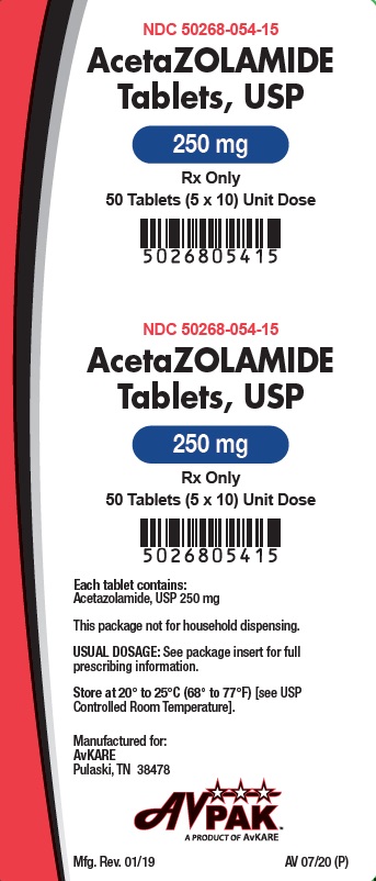 Rx Item-Acetazolamide Diamox 250MG 50 Unit Dose Tab by Avka
