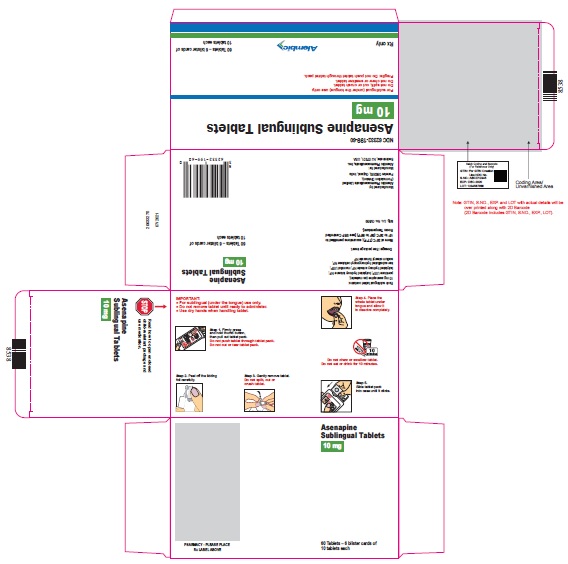 Rx Item-Asenapine 10 Mg Tab 60 By Alembic Pharmaceuticals USA Gen Saphris