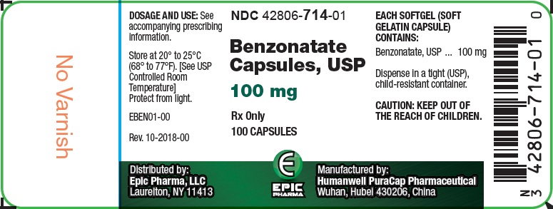 Rx Item-Benzonatate 100 Mg Cap 500 By Epic Pharma USA Gen Tessalon