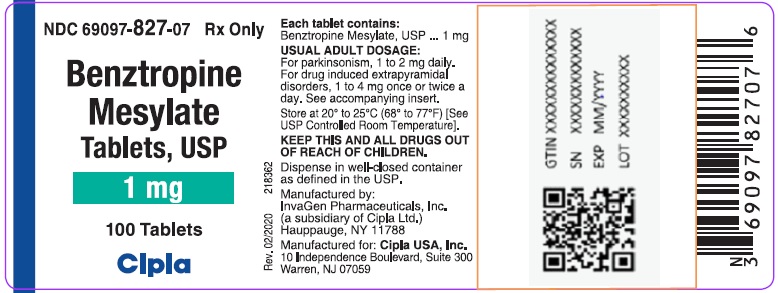 Rx Item-Benztropine 1 Mg Tab 100 By Cipla USA Gen Cogentin Exp 10/23