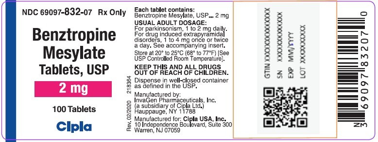 Rx Item-Benztropine 2 Mg Tab 100 By Cipla USA Gen Cogentin