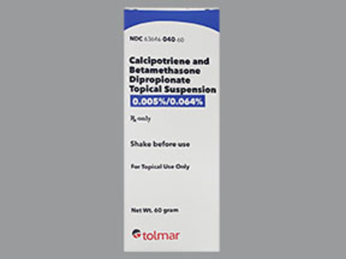 Rx Item-Calcipotriene/Betamethasone 0 005-0 064 Sus 60 By Tolmar Gen ...