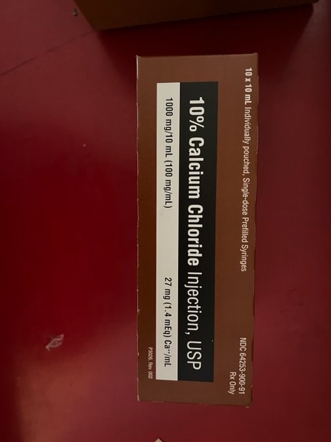 Rx Item-Calcium Chloride 100 Mg/Ml Syg 10X10 By Medefil USA