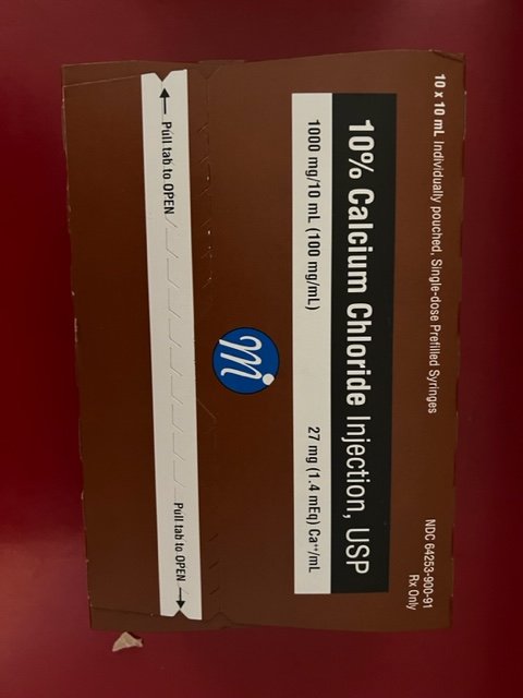 Rx Item-Calcium Chloride 100 Mg/Ml Syg 10X10 By Medefil USA