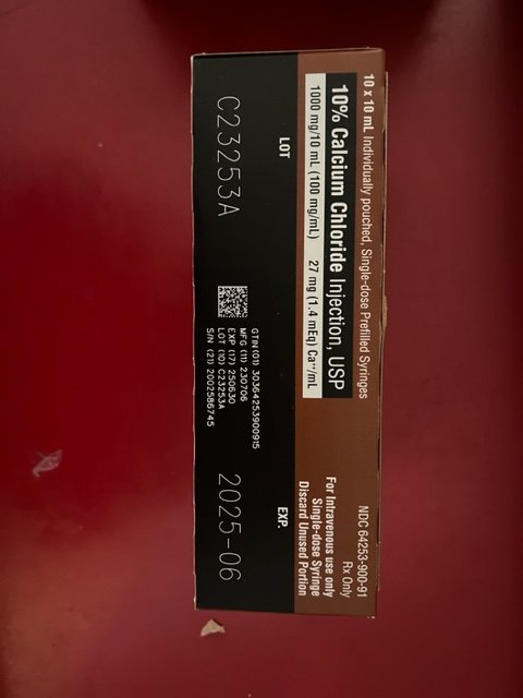 Rx Item-Calcium Chloride 100 Mg/Ml Syg 10X10 By Medefil USA
