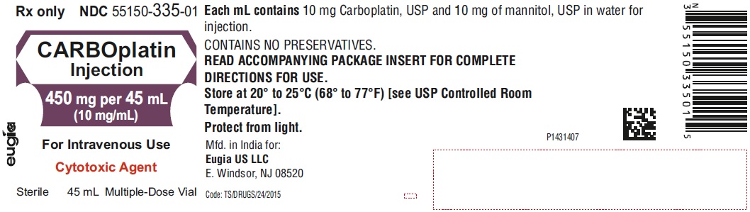 Rx Item-Carboplatin 10 Mg/Ml Vl 45ml By Auromedics Pharma USA Gen ...