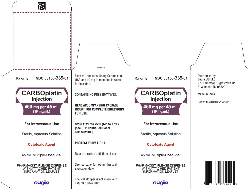 Rx Item-Carboplatin 10 Mg/Ml Vl 45ml By Auromedics Pharma USA Gen ...