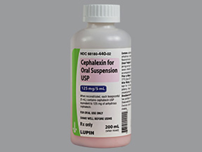 Rx Item-Cephalexin 125 Mg/5Ml Sus 200 By Lupin Pharma Generics Gen Keflex