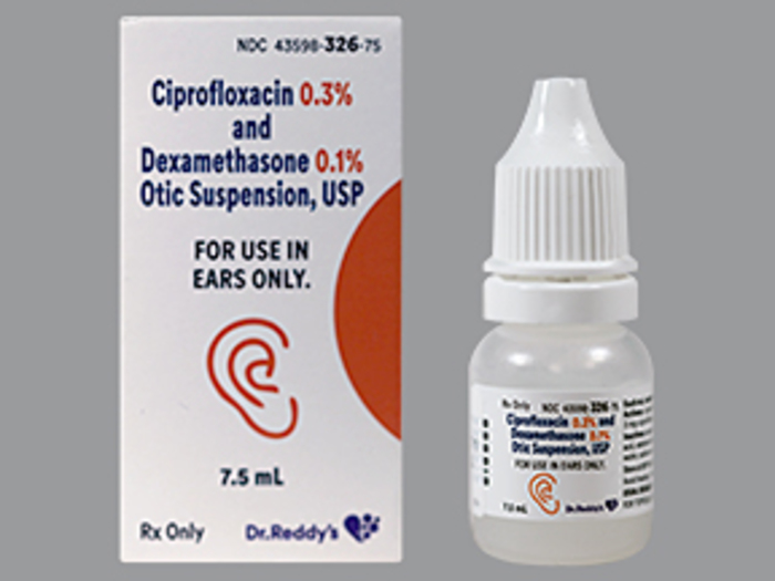 Rx Item-Ciprofloxacin-Dexamethasone Otic Dorps 7 5ml By Dr Reddys ...