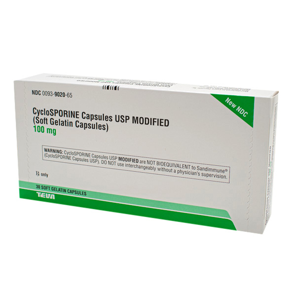 Rx Item-Cyclosporine 100 Mg Cap 30 By Teva Pharmaceuticals USA