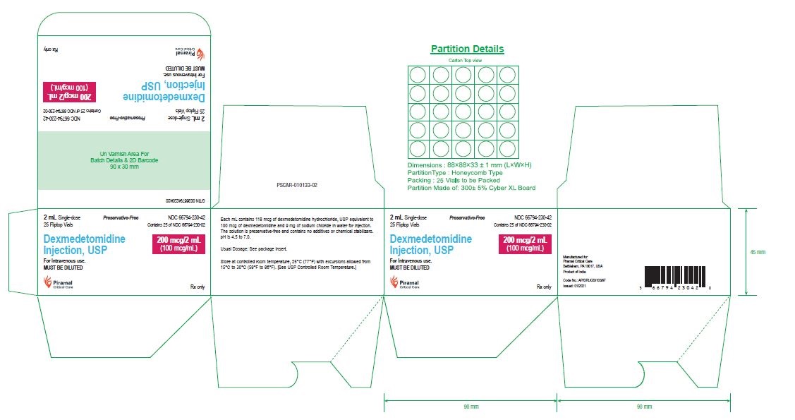 Rx Item-Dexmedetomidine 200Mcg/2Ml Vl 25X2 By Piramal Critical Care USA