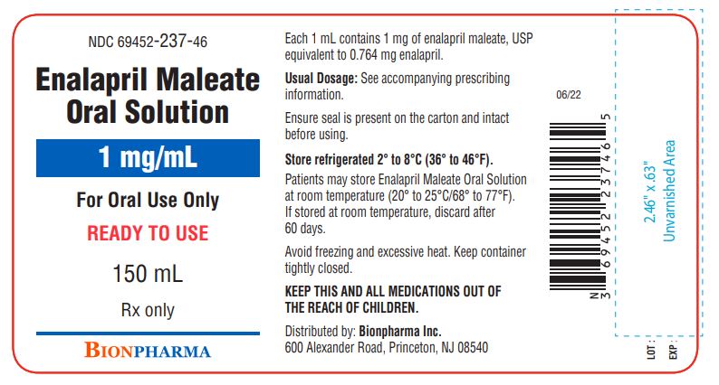 Rx Item-Enalapril 1 Mg/Ml Sol 150 By Bionpharma USA Gen Epaned
