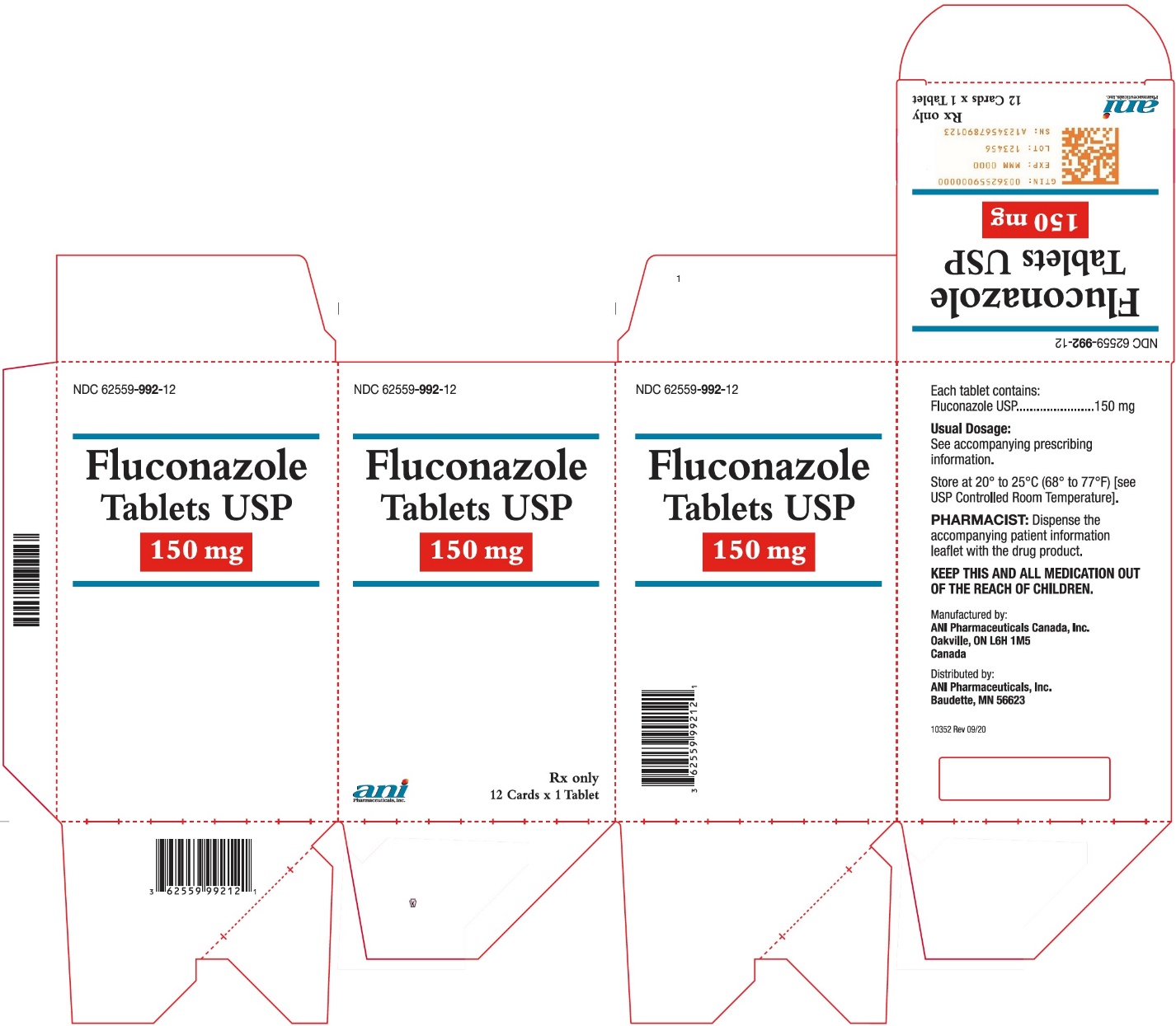 Rx Item-Fluconazole 150 Mg Tab 12 By Ani Pharmaceuticals USA Gen Diflucan