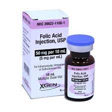 Rx Item-Folic Acid 5 Mg/Ml Vl 10 By X-Gen Pharmaceuticals Injectab