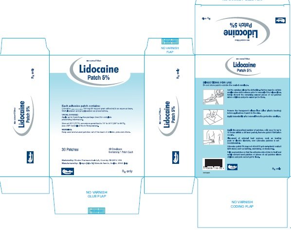 Rx Item-Lidocaine 5% Pat 30 By Rhodes Pharma