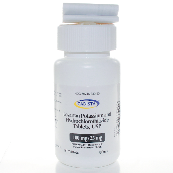 Rx Item-Losartan-Hctz 100Mg-25Mg Tab 90 By Jubilant Cadista Pharma Gen ...