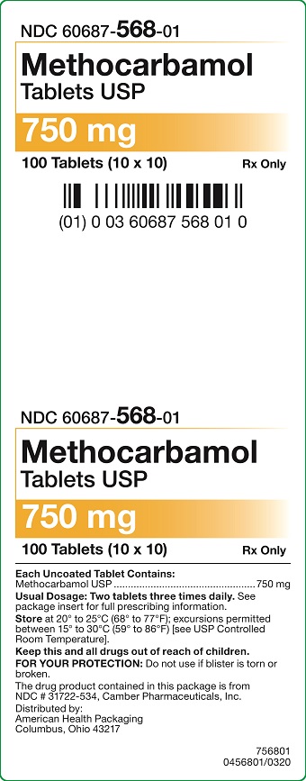 Rx Item-Methocarbamol 750 Mg Tab 100 By AHP Gen Robaxin UD