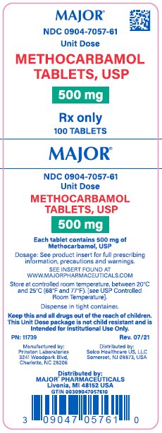 Rx Item-Methocarbamol 500 Mg Tab 100 By Major Pharma Gen Robaxin 10x10 UD