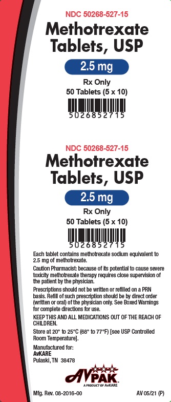Rx Item-Methotrexate 2.5 Mg Tab 50 UD By Avkare USA Gen Rheumatrex 5X10 UD