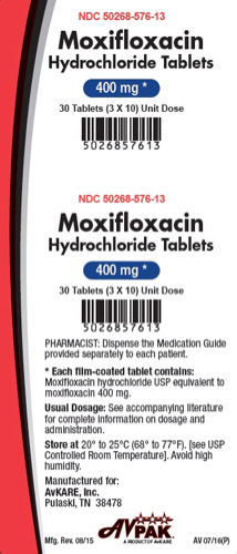 Rx Item-Moxifloxacin 400 Mg Tab 3X10 By Avkare USA Gen Avelox UD