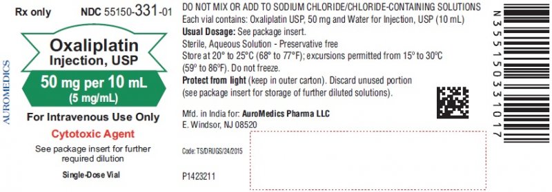 Rx Item-Oxaliplatin 50 Mg/10Ml Vl 10 By Auromedics Pharma USA