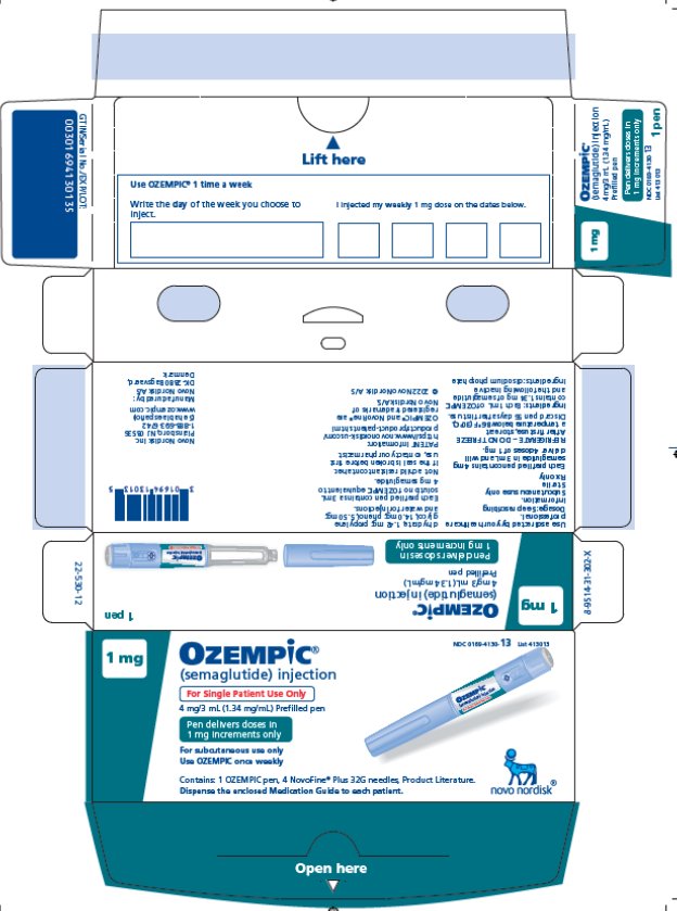 Rx Item-Ozempic Semaglutide 1/0.75 Inj 3ml By Novo Nordisk USA
