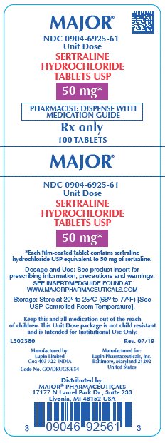 Rx Item-Sertraline 50 Mg Tab 100 By Major Pharm
