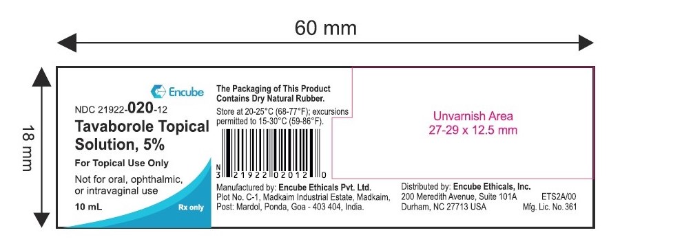 Rx Item-Tavaborole 5% Sol 10 By Encube Ethicals USA Gen Kerydin