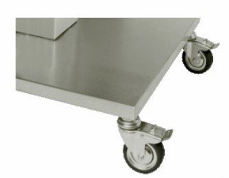 Caster Set Plate, 4 Locking Swivels for Surgery Tables By Vssi