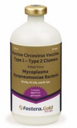 Fostera Gold PCV MH Swine Vaccine, Killed Virus, 100mL By Zoetis