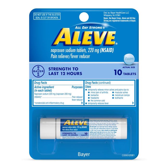 Pack of 12-Aleve Vial 220Mg 10 By Bayer Corp/Cons Health