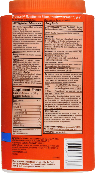Metamucil Smooth Original S/F 36.8 oz by P&G