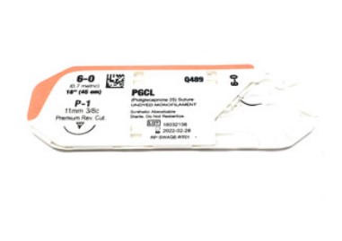 Securos Surgical Suture #6-0 SECUROCRYL ( P-1 ) - 3/8 Circle Prem Rev ...