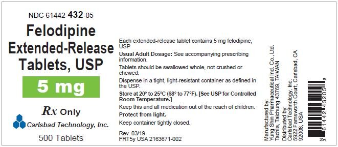 Rx Item-Felodipine 5 Mg ER Tab 500 By Carlsbad Tech Gen Plendil