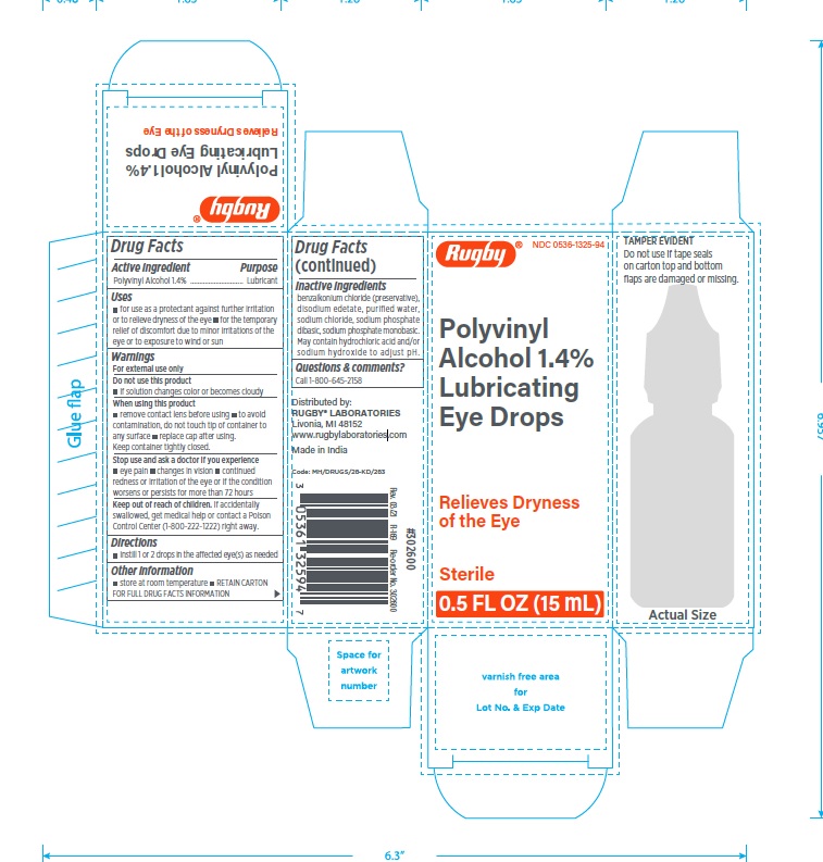 Polyvinyl Alcohol Opthalmic Original Lubricant Eye Drops 15ml Major