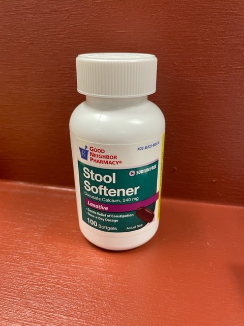 Pack of 12-Docusate Calcium 240 mg Soft Gel 240 mg 100 By GNP USA Gen ...