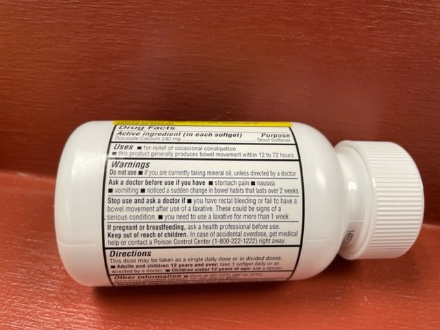 Pack of 12-Docusate Calcium 240 mg Soft Gel 240 mg 100 By GNP USA Gen ...