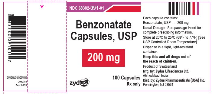 Rx Item-Benzonatate 200Mg 100 Cap By Zydus Pharma USA Gen Tessalon