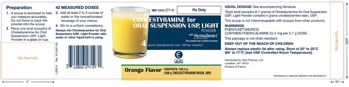 Rx Item:Cholestyramine 4GM 239.4GM PWD by Epic Gen Questran Exp 9/23