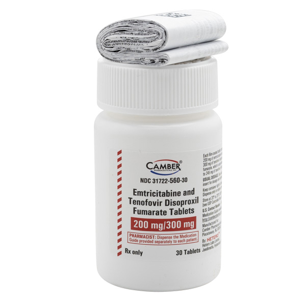 Rx Item:Emtricitabine-Tenofovir 200-300 MG 30 TAB by Camber Gen Truvada