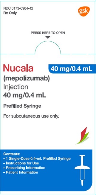 Rx Item-Nucala 40MG 0.4ML mepolizumab Sq PFS by Glaxo