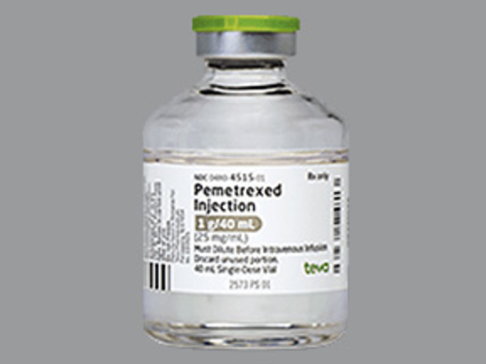 Rx Item-Pemetrexed 1GM 40ML SDV by Teva Parenteral Medicines USA Gen Alimta