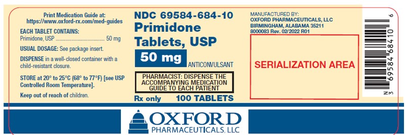 Rx Item-Primidone 50MG 100 TAB by Oxford Pharma USA Gen Mysoline