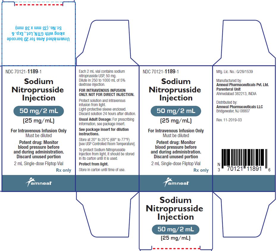 Rx Item-Sodium Nitroprusside 50Mg 2Ml Ftv By Amneal Pharma USA