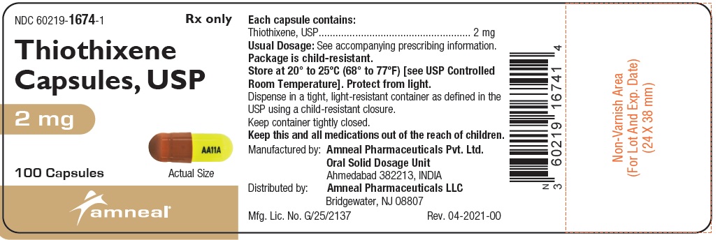 Rx Item-Thiothixene 2Mg 100 Cap By Amneal Pharma USA Gen Navane