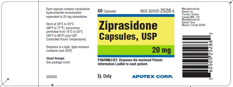 Rx Item-Ziprasidone Hcl 20Mg Cap 60 By Apotex Pharma Gen Geodon