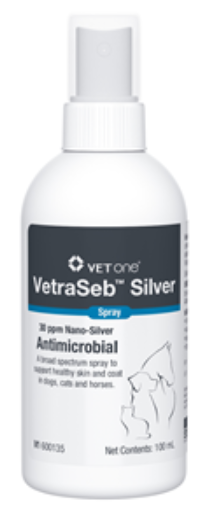 VetraSeb Silver Antimicrobial Spray, 100mL Vet One