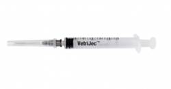 VetriJec Soft Pack 3cc Luer Lock Syringe with Tri-Beveled Needle,Gray ...