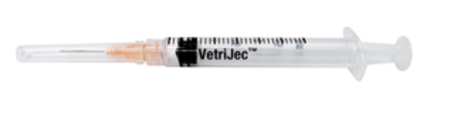 VetriJec Soft Pack 3cc Luer Lock Syringe with Tri-Beveled Needle,Orange ...